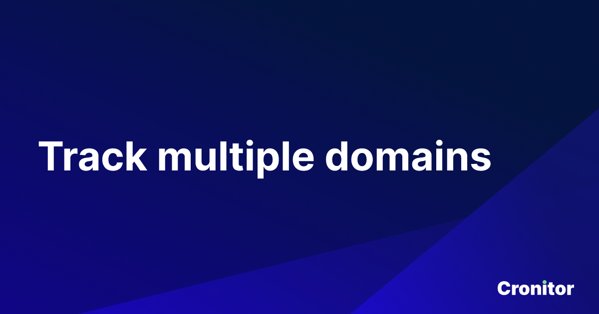 Track multiple domains