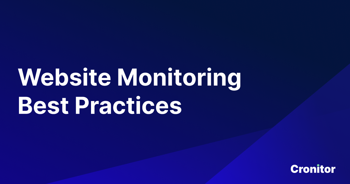Website Monitoring Best Practices